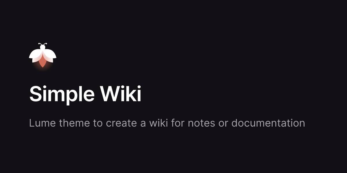 Simple Wiki - Lume